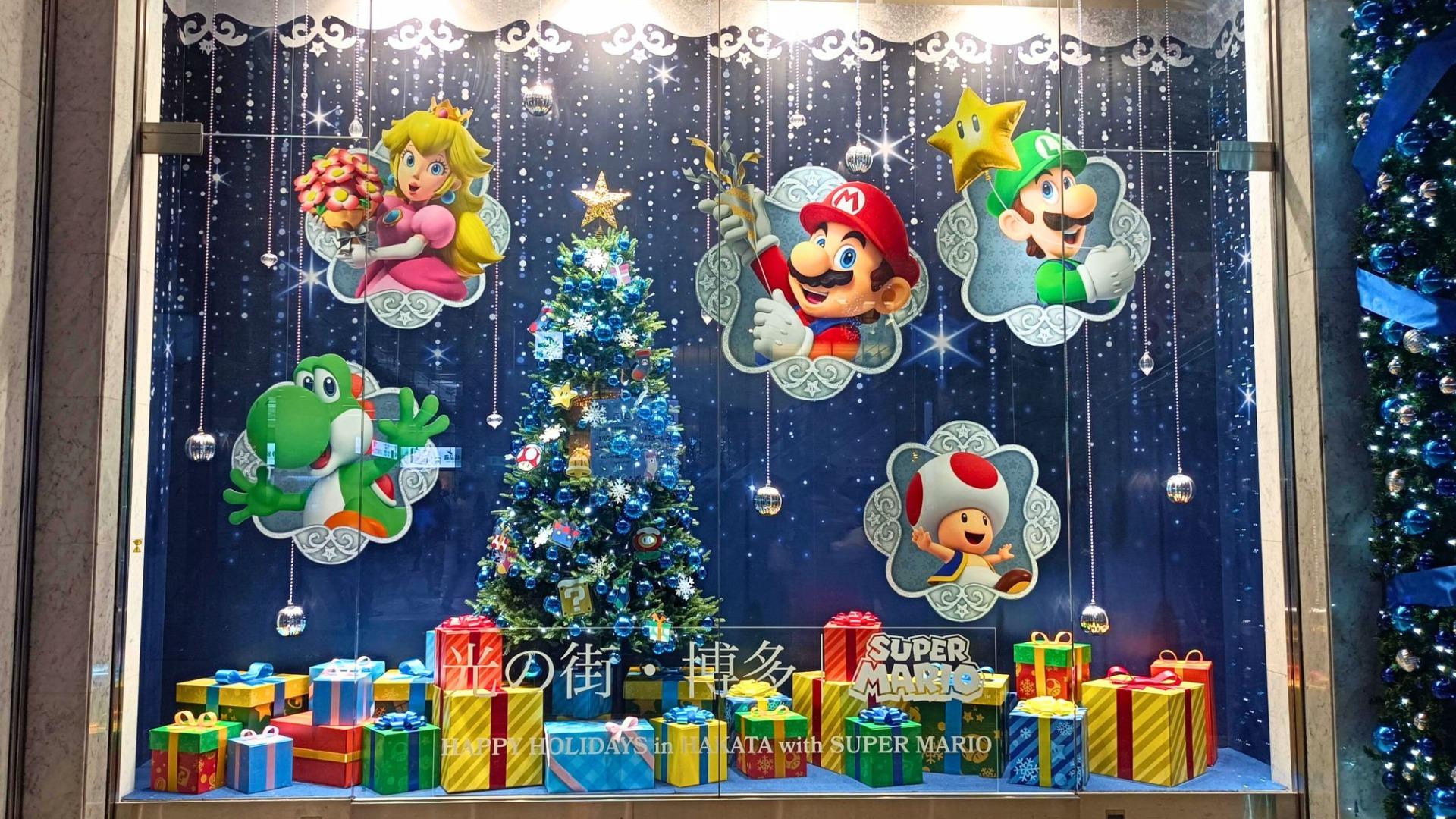 【福岡市博多区】博多の冬を「スーパーマリオ」が彩る！ JR博多シティ、ホリデースポットまとめ（hideko） - エキスパート - Yahoo!ニュース