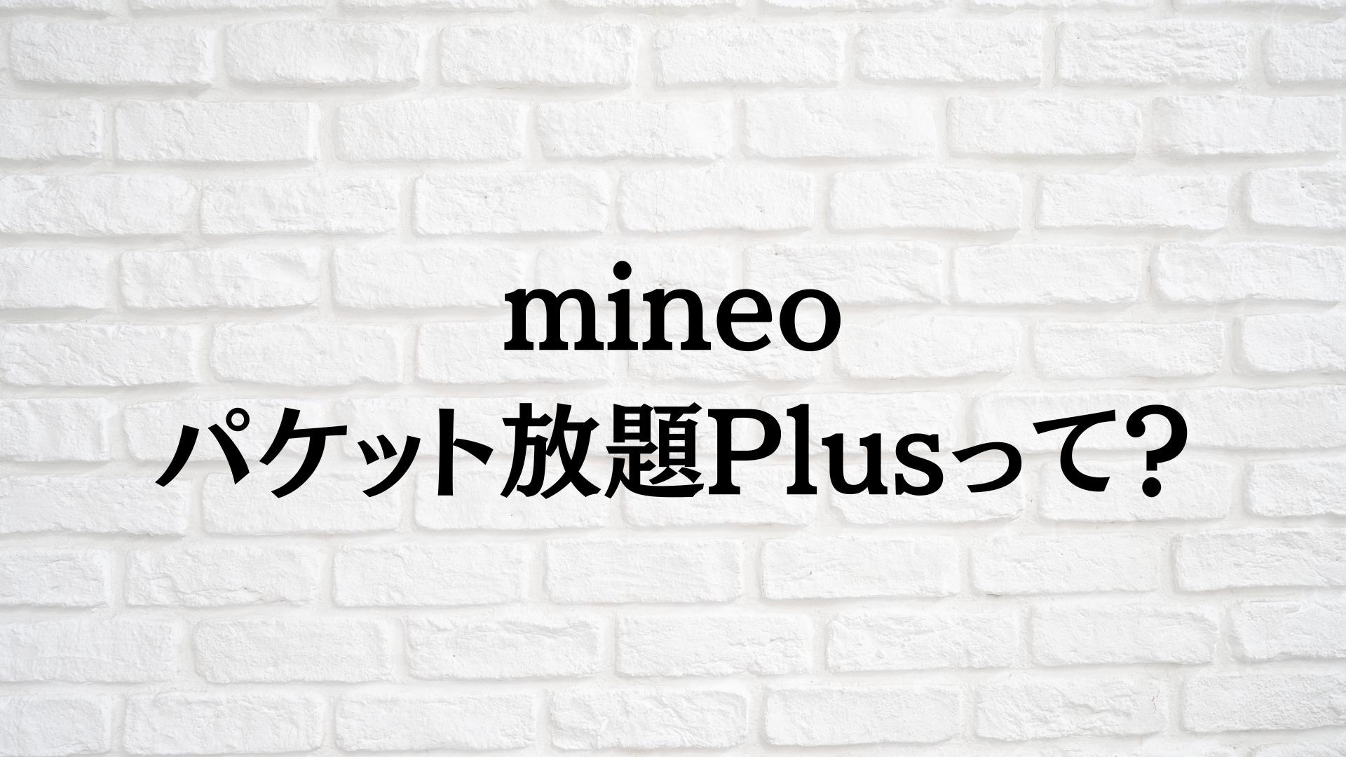 mineoの「パケット放題Plus」って実際どう？385円で使い放題してみた！（マウス） - エキスパート - Yahoo!ニュース