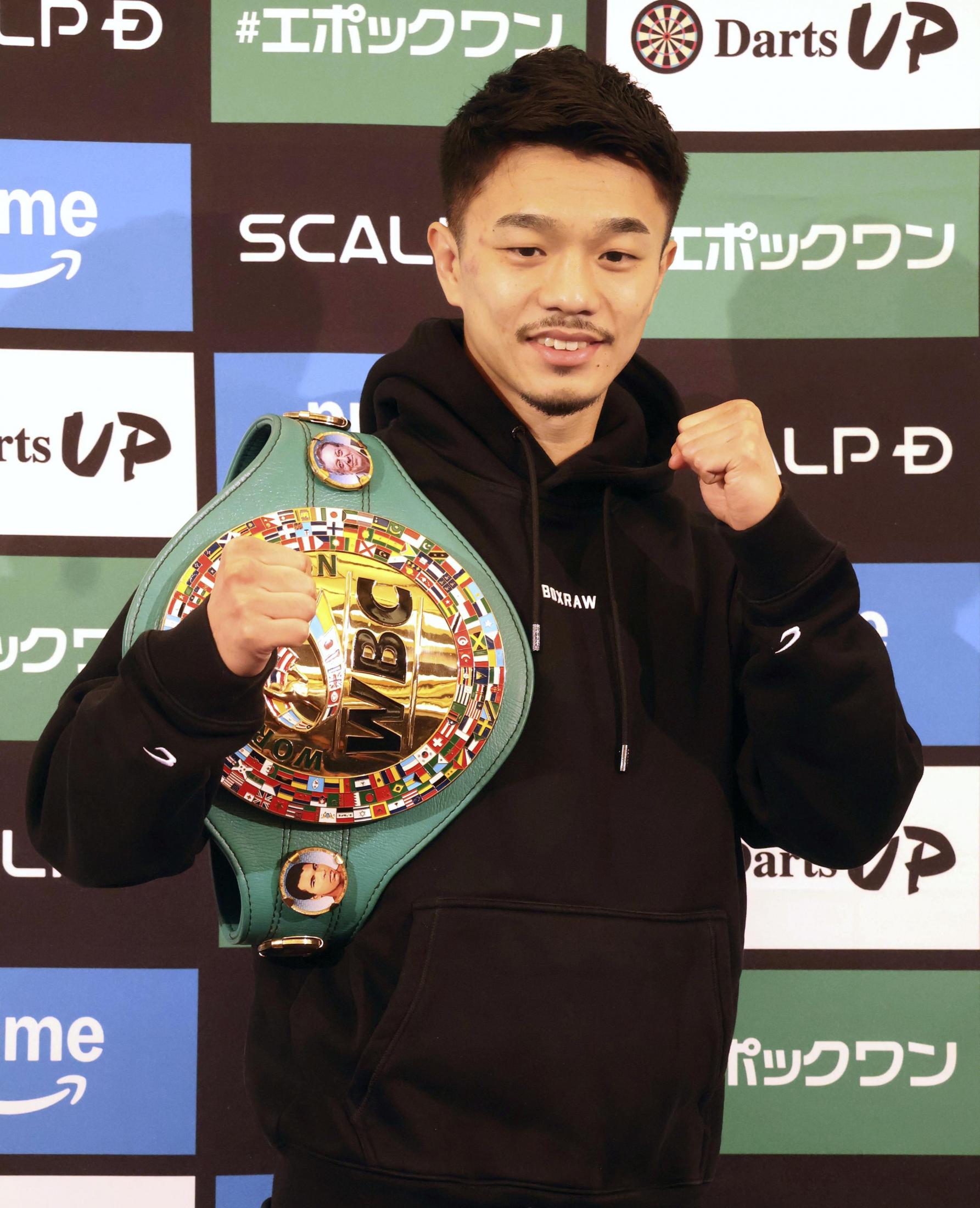 WBC王者中谷、会心KOに笑顔 バンタム級3度目防衛、一夜明け（共同通信） - Yahoo!ニュース