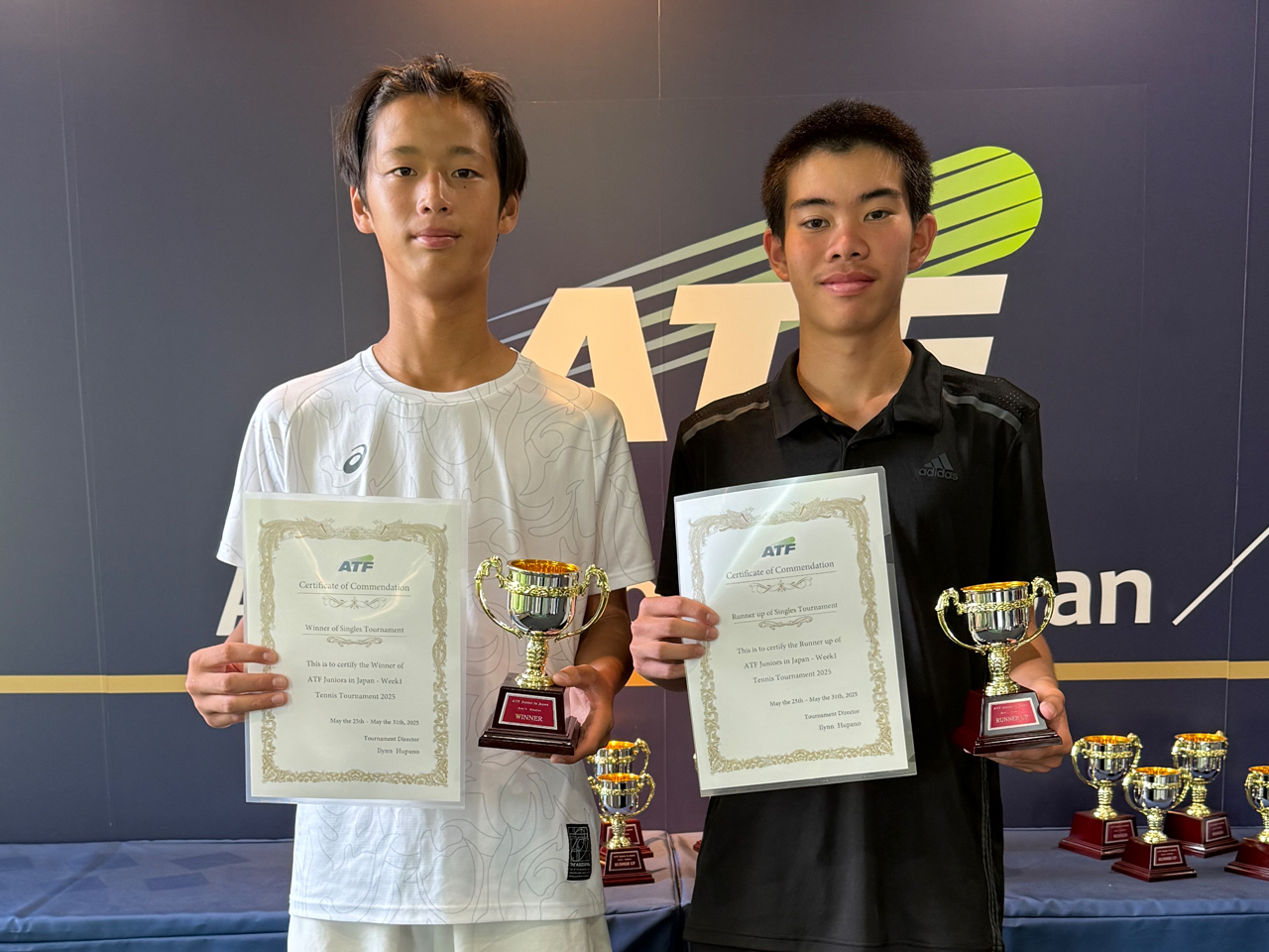 男子シングルスは韓国のキム・ノア優勝、酒井貴利とのダブルスも制して2冠達成 [ATF Juniors in Japan U14 - week 1／テニス]（テニスマガジンONLINE ...