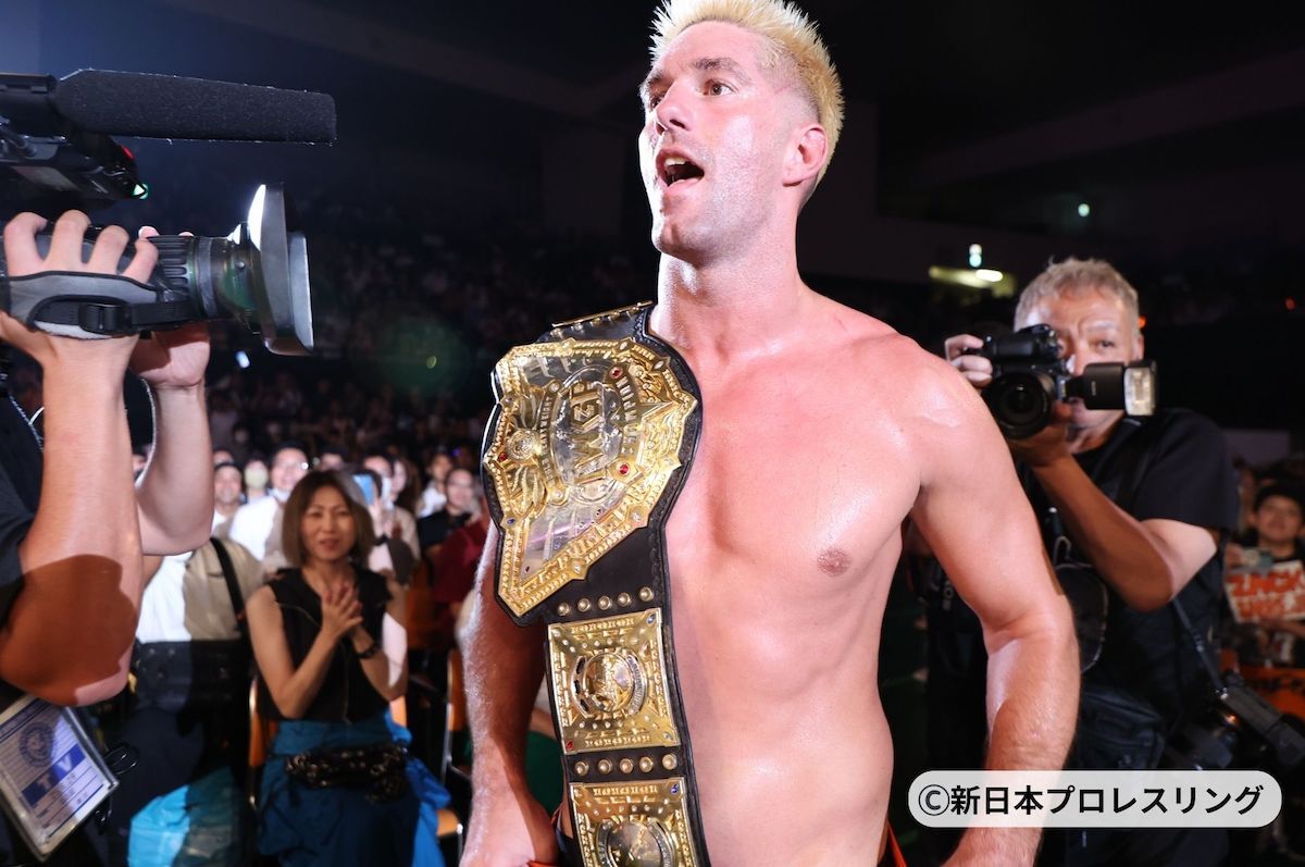 【新日本】IWGP世界ヘビー級王座、ザック・セイバーJr.が奪還！後藤洋央紀の連続防衛記録に終止符（まるスポ） - Yahoo!ニュース