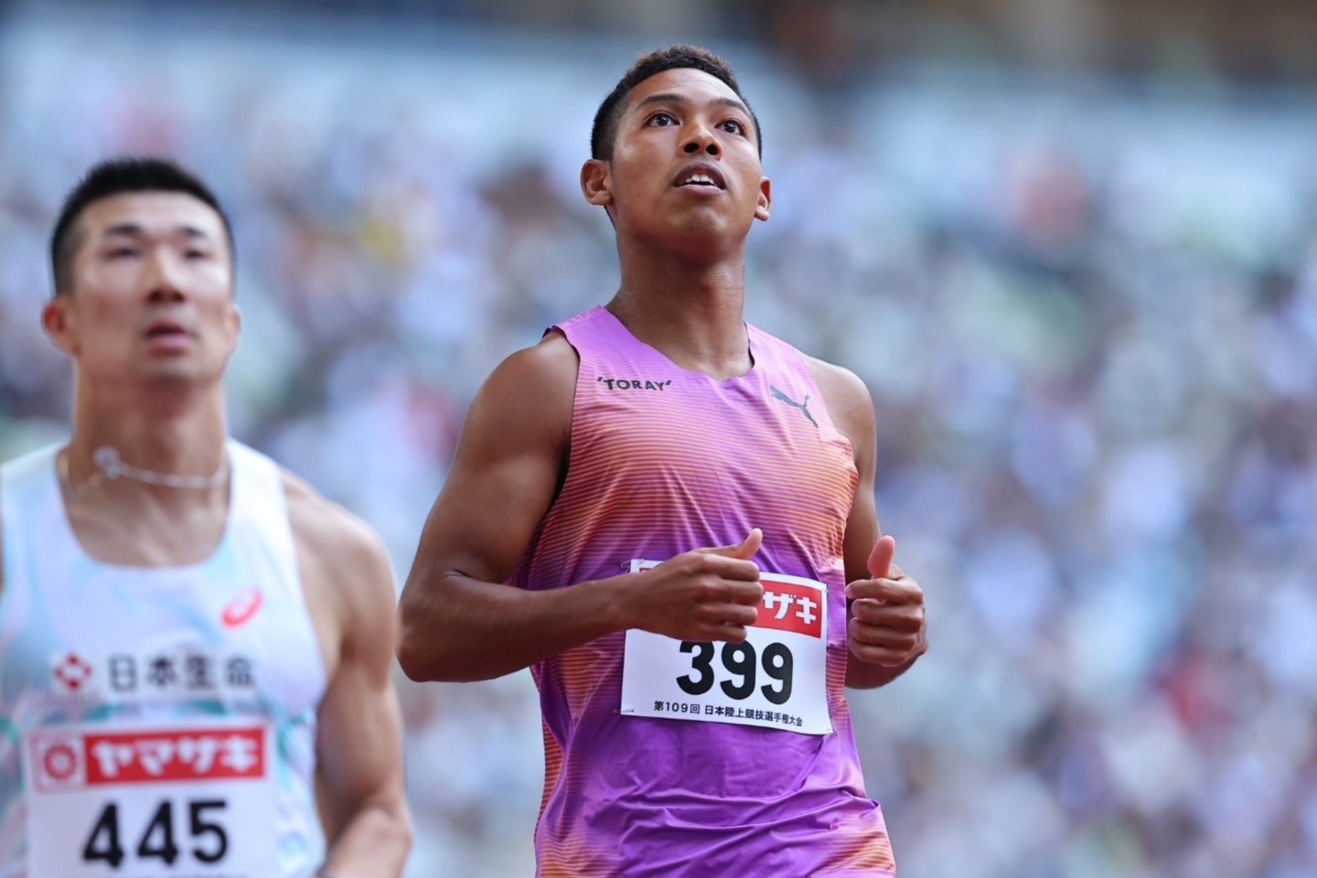 男子100mでまさかの大波乱！ サニブラウンが予選敗退、代表候補・栁田大輝がフライングで失格！【日本選手権】（THE DIGEST） - Yahoo!ニュース