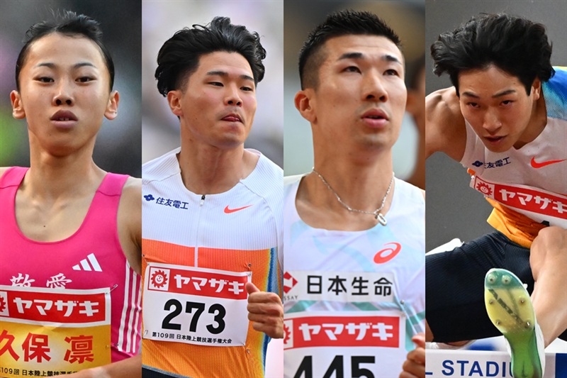 【陸上】男子100m“日本最速”は誰だ？ 男子110mHの頂上決戦、東京世界陸上標準に挑む久保凛、落合晃ら、2日目も注目種目＆選手が目白押し！／日本選手権（月刊陸上競技） - Yahoo!ニュース