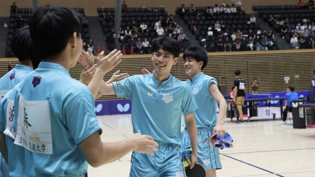 筑波大が2連覇中の愛知工業大を下してベスト4 朝日大は明治大を下す＜卓球・インカレ2025男子準々決勝試合結果＞（Rallys） - Yahoo!ニュース