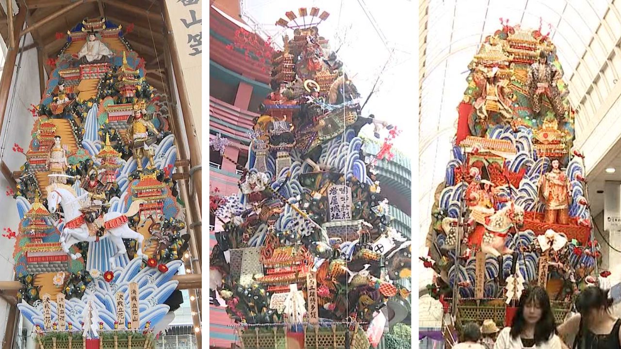 【博多祇園山笠 今年の飾り山笠】 十番山笠・博多駅商店連合会 十一番山笠・キャナルシティ博多 十二番山笠・川端中央街 「おっきい、かっこいいなあ」（RKB毎日放送） - Yahoo!ニュース