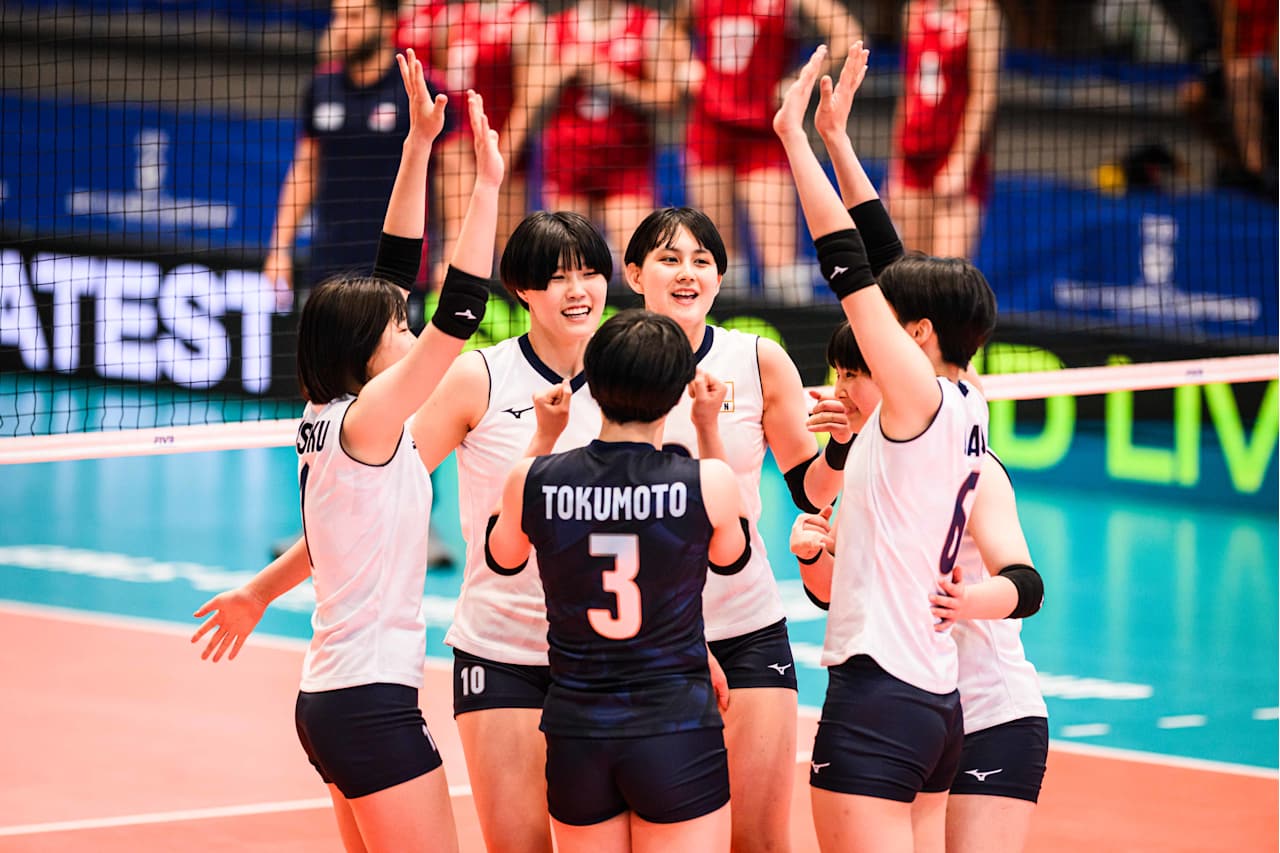 【バレー】U19女子日本代表 チャイニーズタイペイに逆転勝利で準々決勝に進出（月刊バレーボール） - Yahoo!ニュース