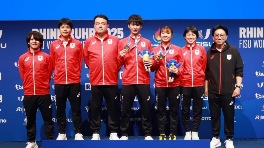 岡野俊介/出澤杏佳ペアが中国ペア連破で金メダルを獲得＜卓球・FISUワールドユニバーシティゲームズ2025＞（Rallys） - Yahoo!ニュース