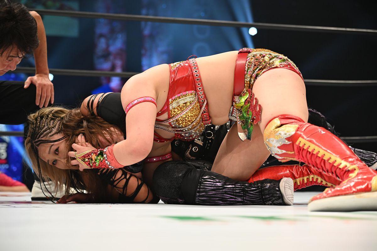 『5★STAR GP』開幕戦で大波乱！IWGP女子王者Sareee、小波の非情なる関節地獄に沈む「これがスターダムのH.A.T.E.のプロレスだ」（プロレスTODAY） - Yahoo!ニュース