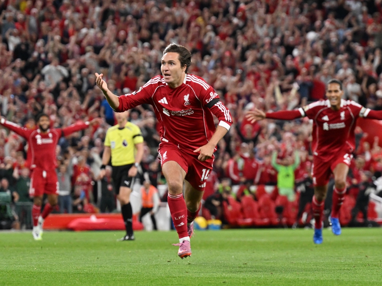 王者リバプールが劇的白星スタート!! 新加入FWエキティケ1G1A、遠藤投入後に悪夢の2失点もキエーザ決勝弾（ゲキサカ） - Yahoo!ニュース