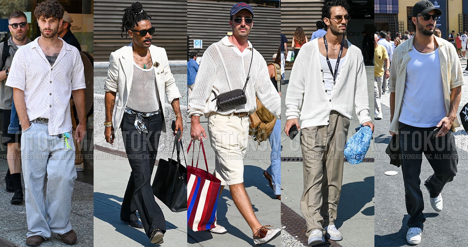 シースルートップス コーデ｜着こなしのポイントからコーデ事例まで紹介（OTOKOMAE） - Yahoo!ニュース