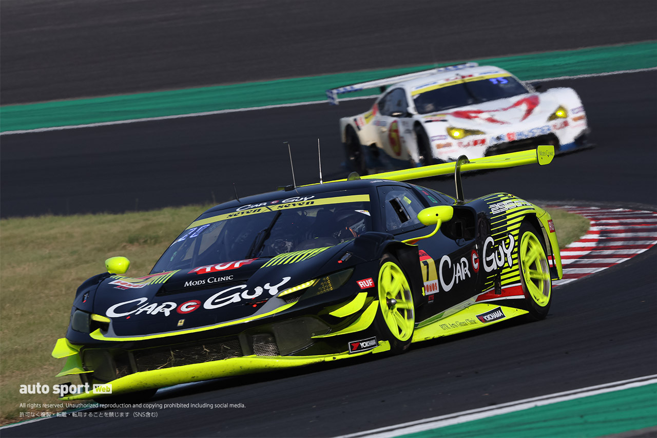 ベテラン vs 若手の大激闘。GT参戦5戦目のCARGUYフェラーリが鈴鹿で逆転初勝利【GT300決勝レポート】（オートスポーツweb） - Yahoo!ニュース