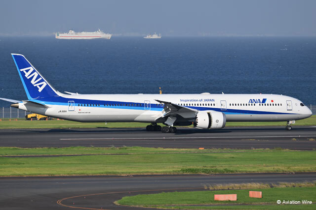 米で他社機接触のANA 787-10新造機、羽田に到着（Aviation Wire） - Yahoo!ニュース