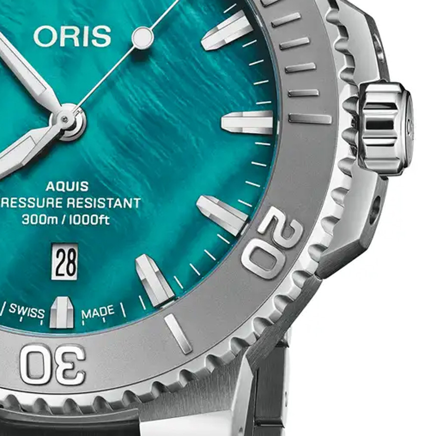 300m防水機能搭載ウオッチ、海を想起させるアクアグリーン文字盤【スイス時計“オリス”】（ウオッチライフニュース） - Yahoo!ニュース
