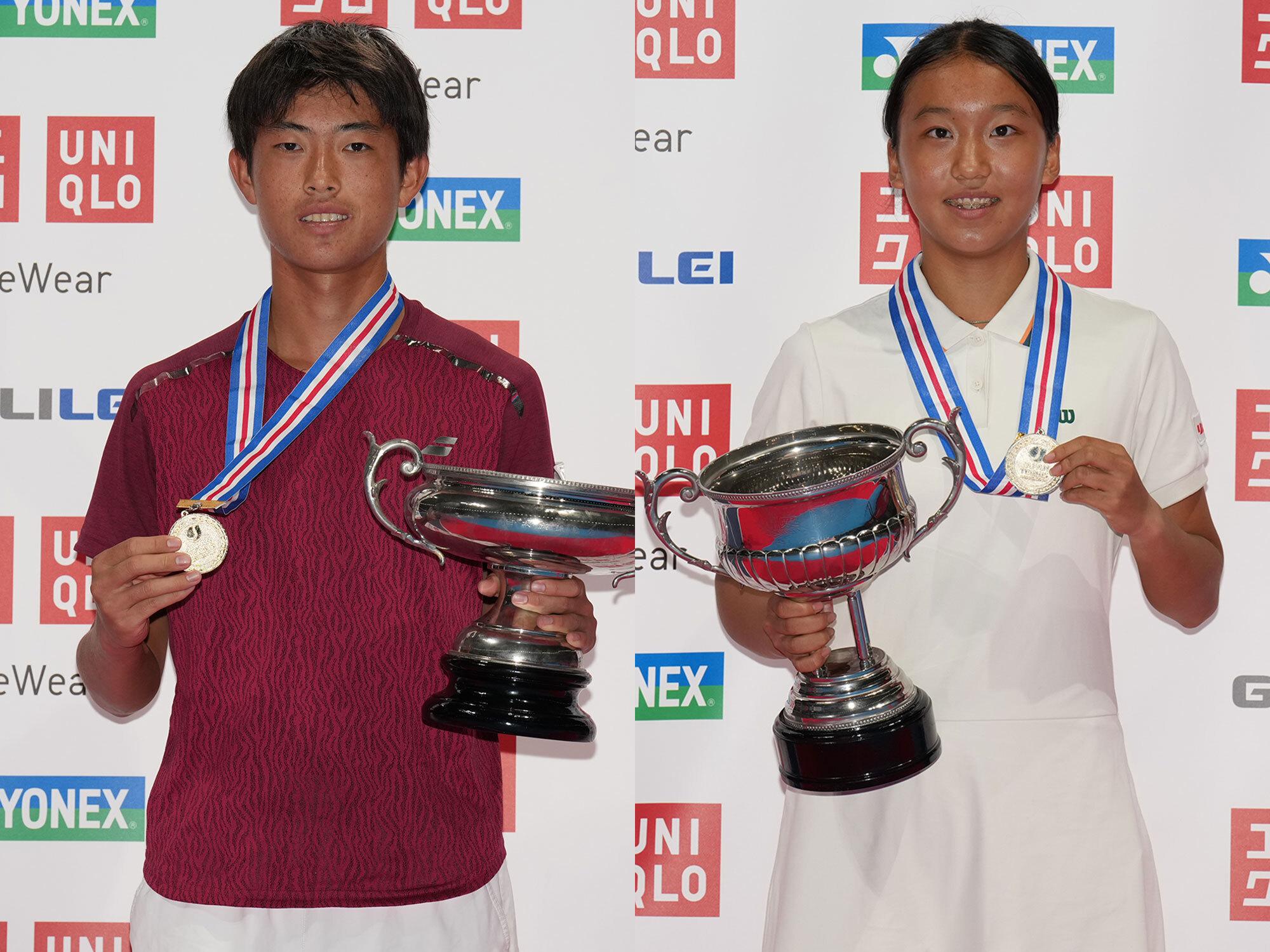 全日本ジュニアU16 優勝者決定、シングルスは渡邉栞太と石井心菜がV＜テニス＞（tennis365.net） - Yahoo!ニュース