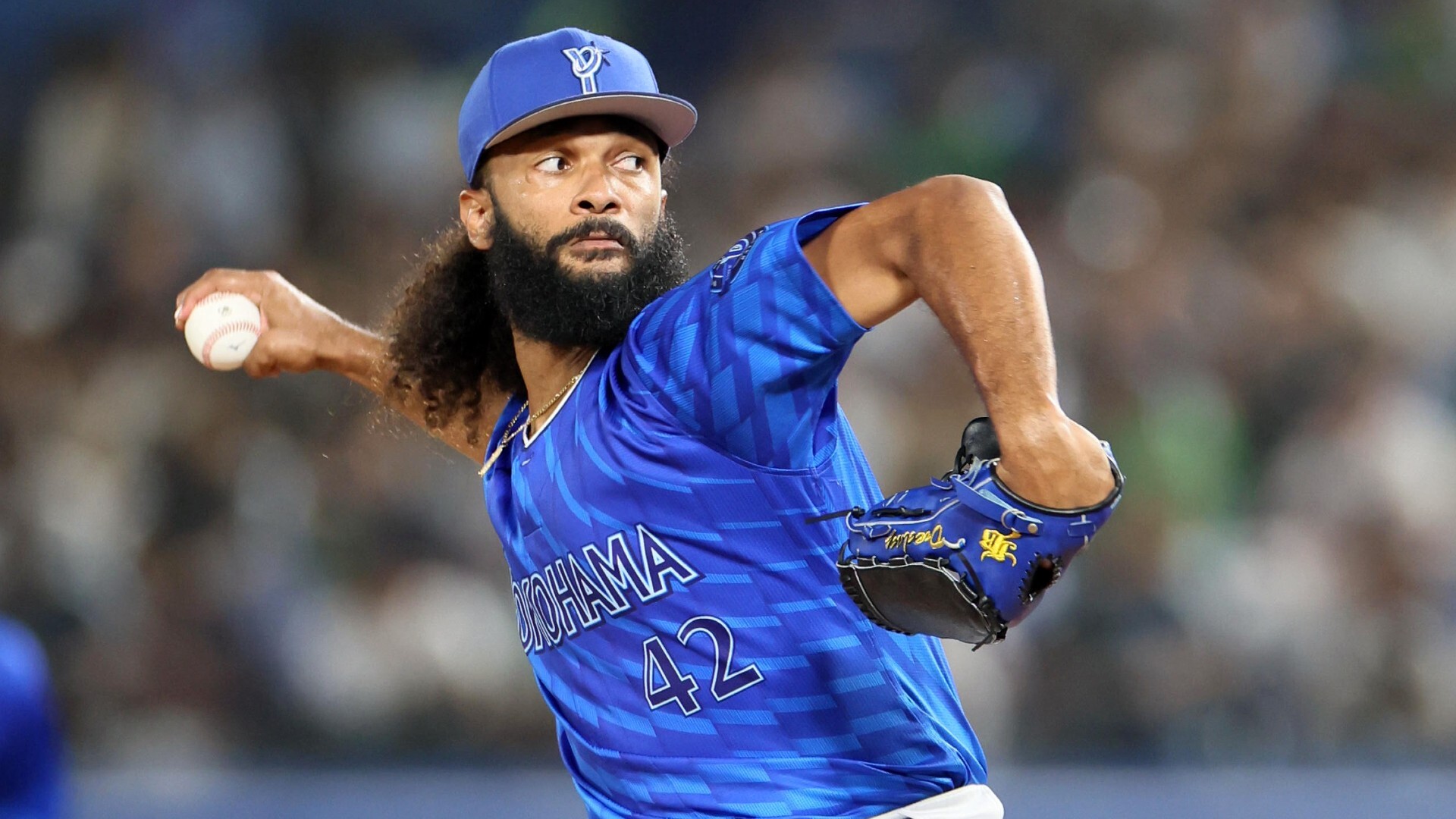 【DeNA】ジャクソンが7回無失点の好投で10勝目、打線は16安打10得点｜ヤクルト×DeNA｜プロ野球結果（DAZN News） - Yahoo!ニュース