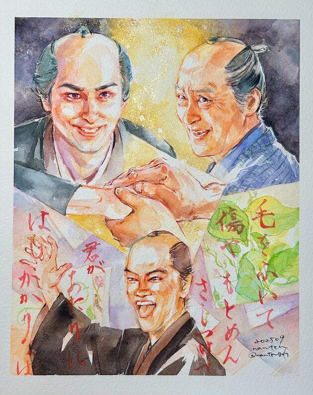 考察『べらぼう〜蔦重栄華乃夢噺〜』34話 蔦重（横浜流星）「ありがた山の寒烏でございます」意次（渡辺謙）「こちらこそ、かたじけ茄子だ」 通う心には源内（安田顕）がいる（クロワッサンオンライン ...