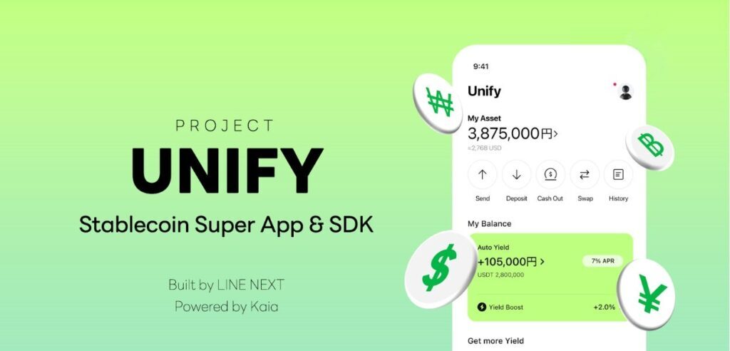 KaiaとLINE NEXT、ステーブルコインスーパーアプリ「Project Unify」を発表──年内にベータ版（CoinDesk JAPAN） - Yahoo!ニュース