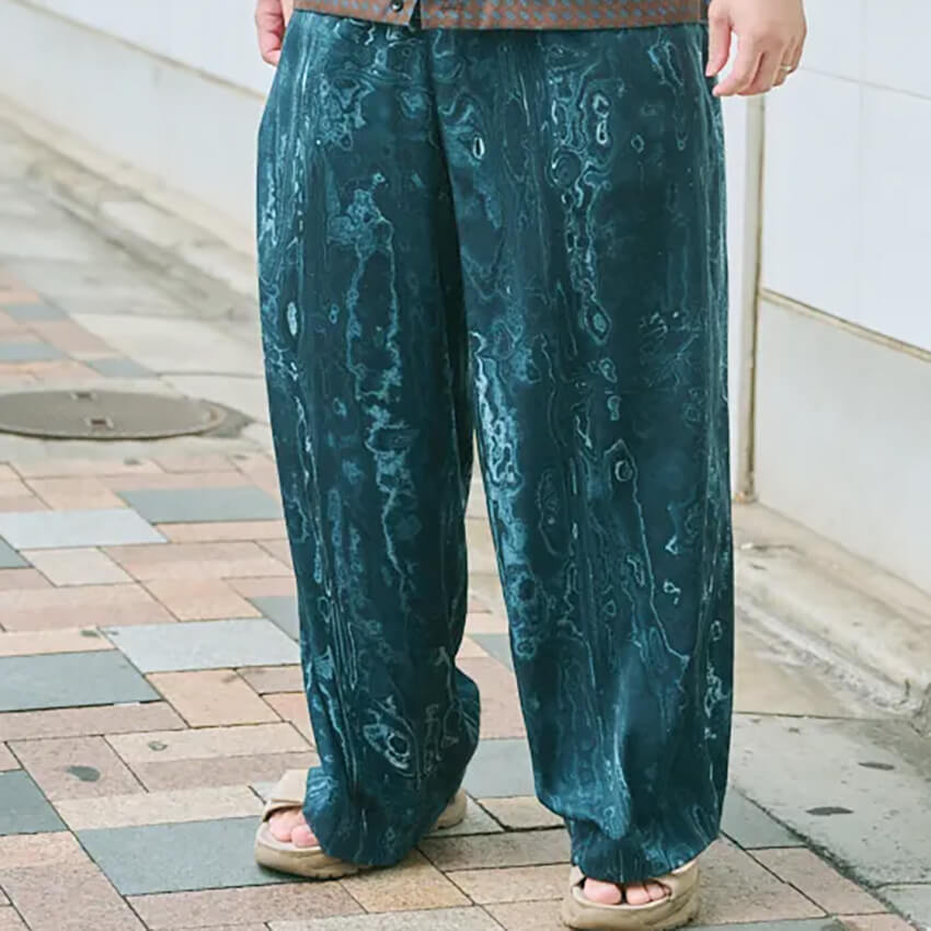 “ユルい総柄パンツ”でコーディネイトの単調化を回避せよ！3人の上手く取り入れた好例（OCEANS） - Yahoo!ニュース