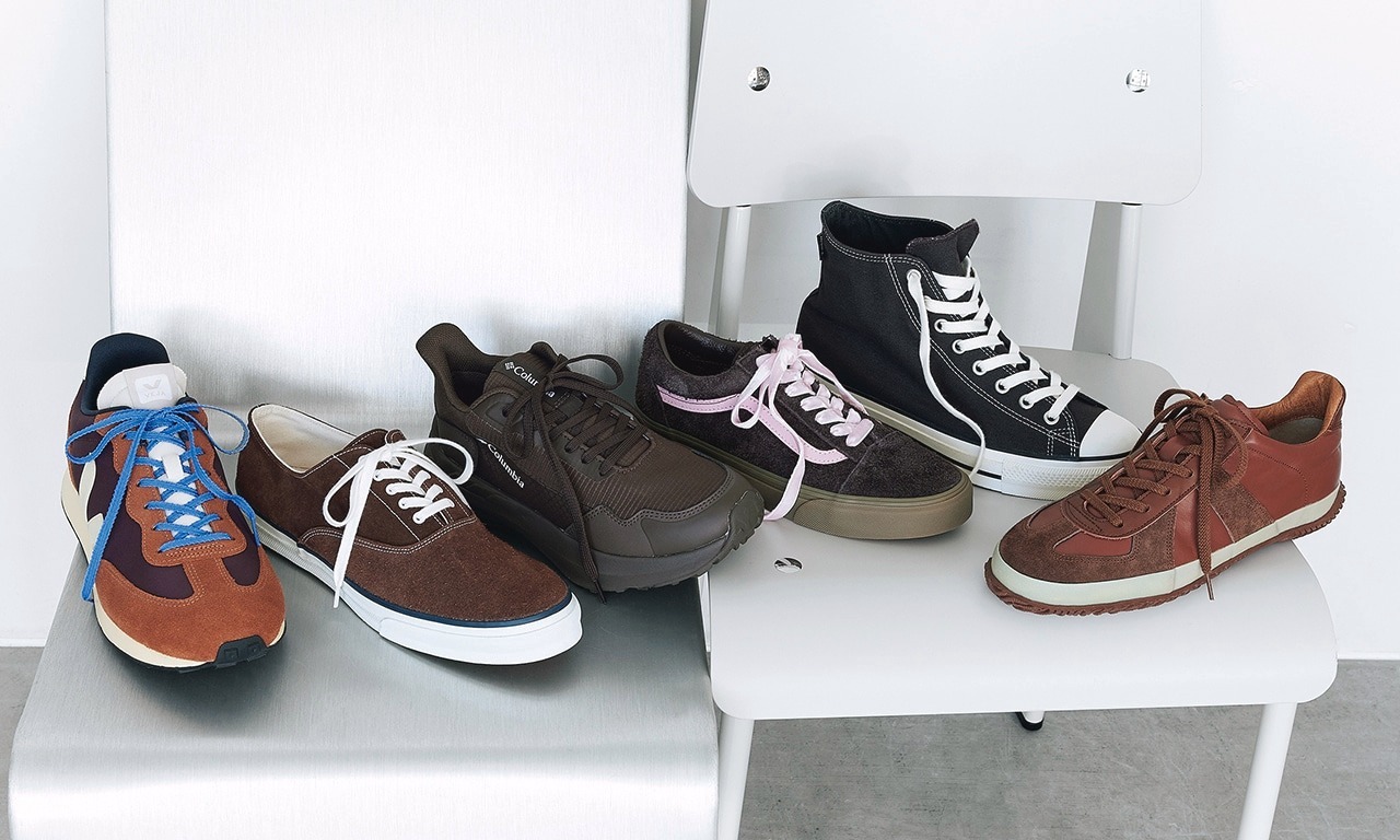 2025秋【最旬ブラウンスニーカー】カジュアルだけど上品！30・40代に似合うVANS、コンバース…（LEE） - Yahoo!ニュース