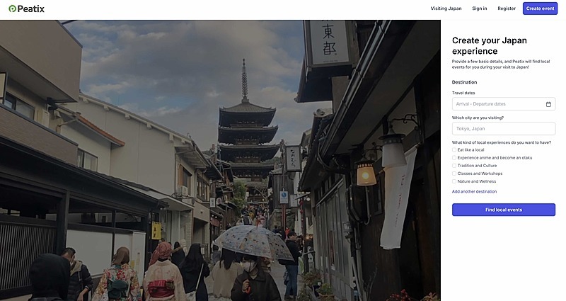 イベント管理「Peatix」、インバウンド向け多言語イベント予約サービスを開始、訪日客の集客を簡単に（トラベルボイス） - Yahoo!ニュース