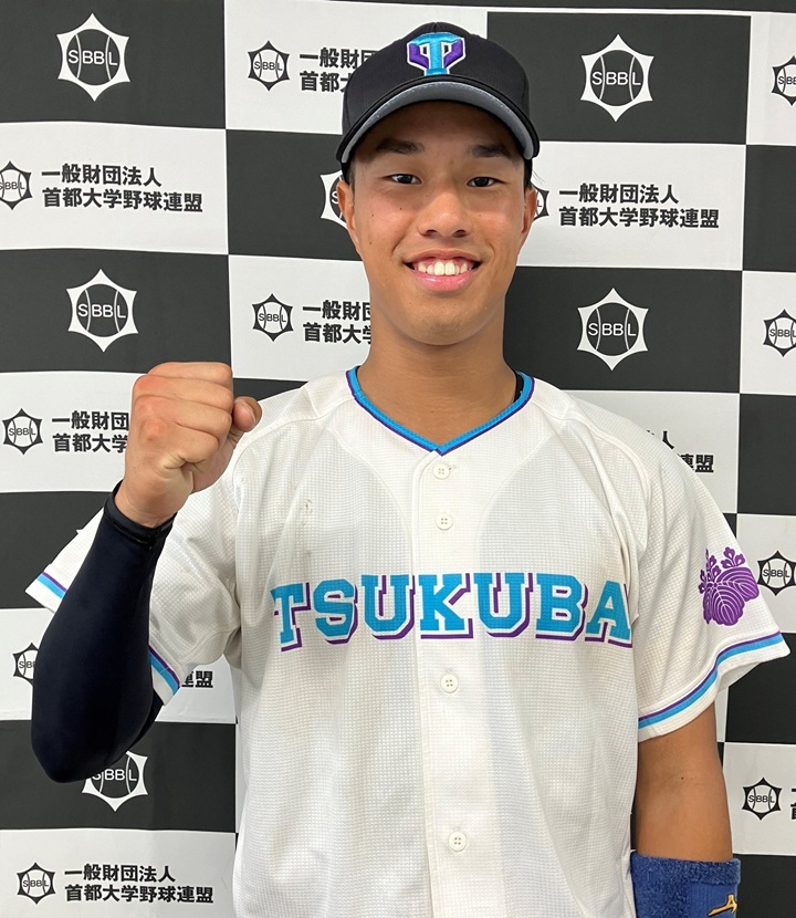 【首都大学リポート】筑波大野手初の快挙となるか!? 俊足巧打のドラフト候補・岡城快生（週刊ベースボールONLINE） - Yahoo!ニュース