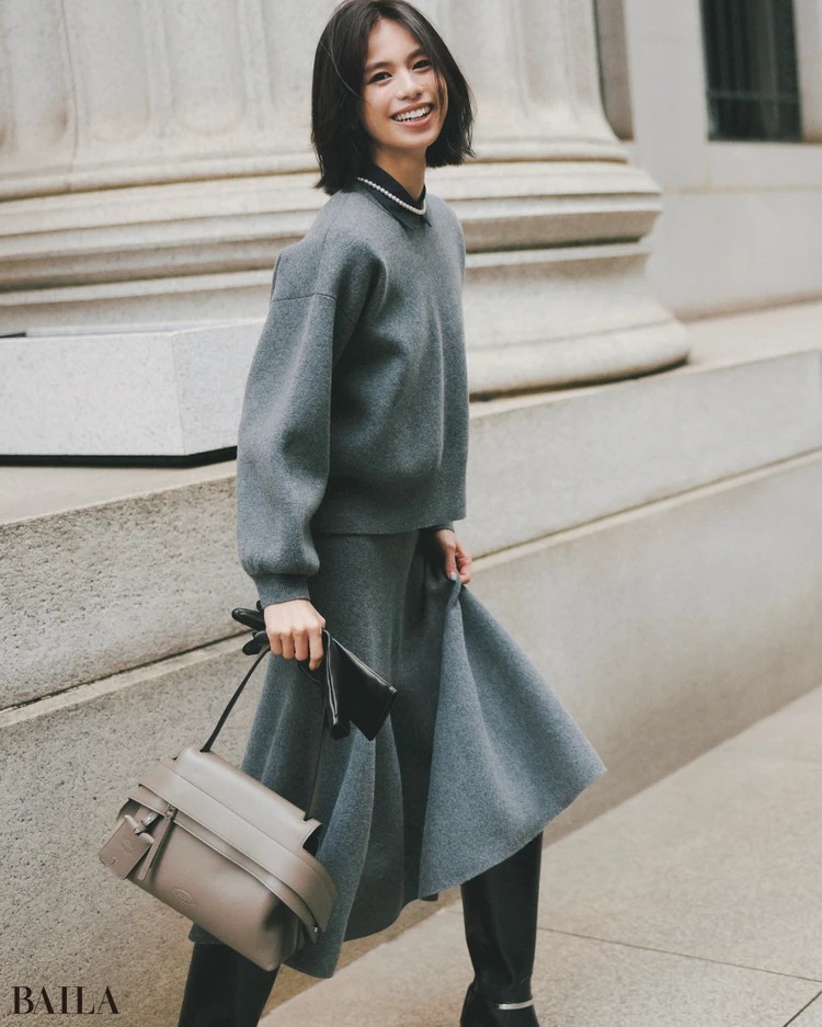 【大人の今日のコーデ】女子会でセンスいい！って思わせる上質ニットのセットアップ（＠BAILA） - Yahoo!ニュース