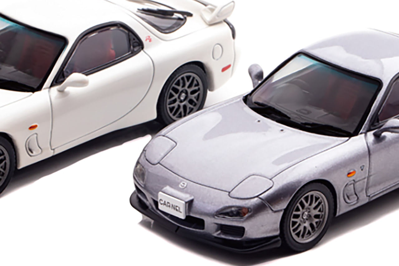 RX-7史上唯一のパールホワイト！ 6型RZを再現した1/43スケールダイキャストミニカー登場。スピリットRチタグレもね！（NOSWEB） - Yahoo!ニュース