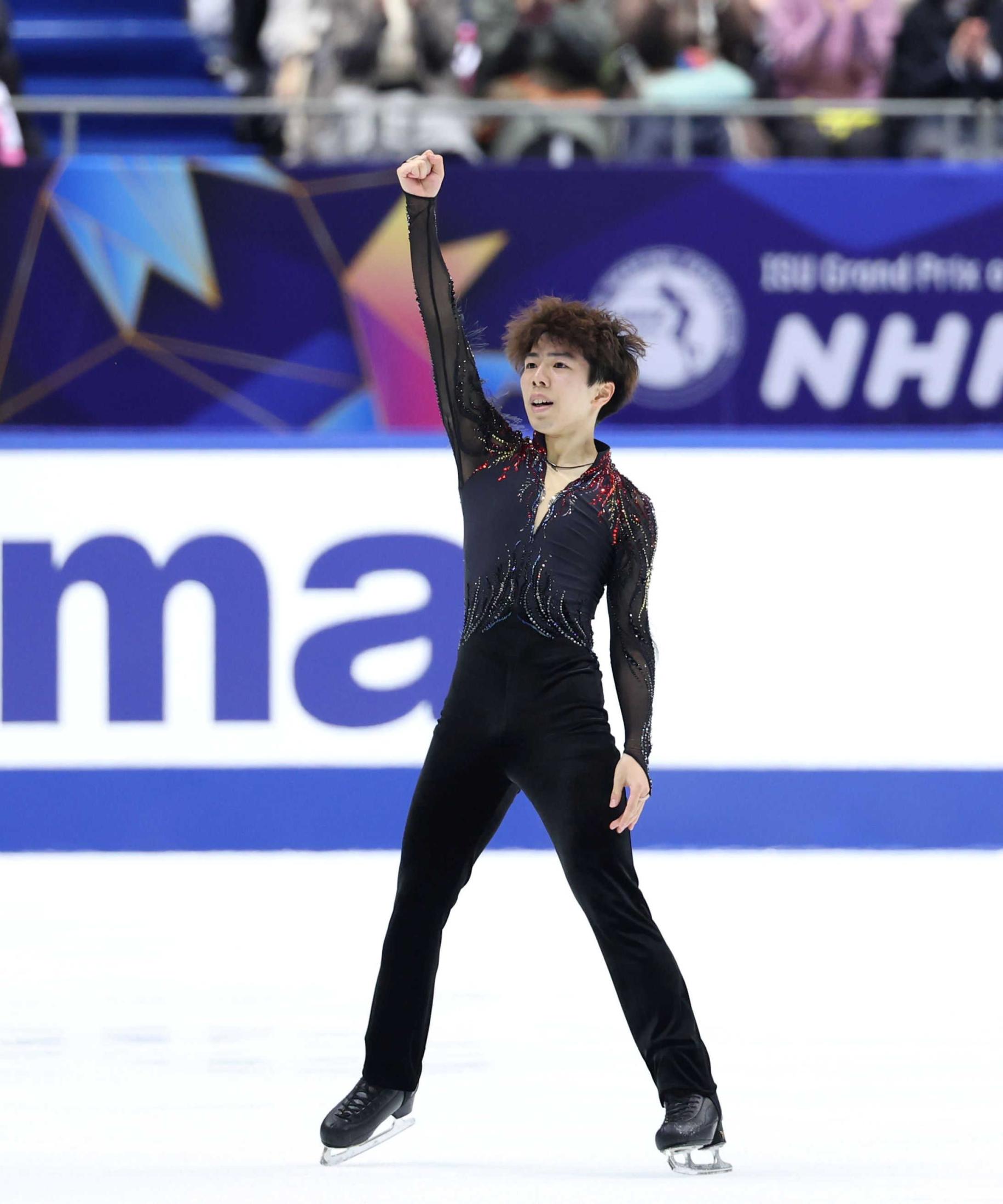 佐藤駿 2位でGPファイナル決めた！自己ベスト189・04点でフリー1位「ファイナルにつながる点数」（デイリースポーツ） - Yahoo!ニュース