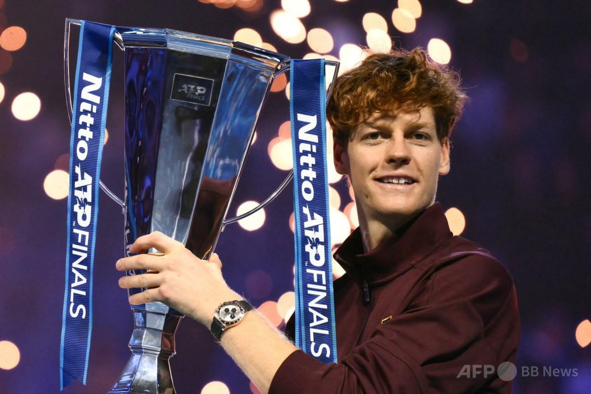 シナーがATPファイナルズ制覇、宿敵アルカラス撃破（AFP＝時事） - Yahoo!ニュース