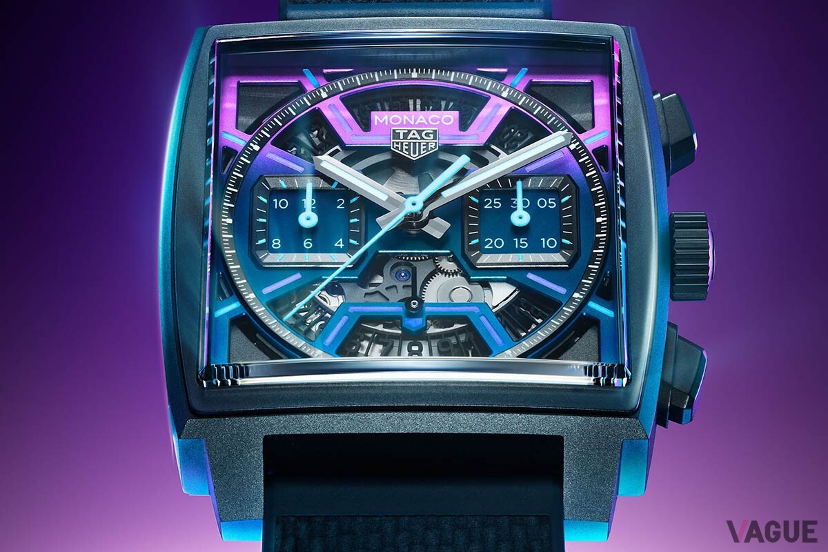 タグ・ホイヤー限定「モナコ」がF1ナイトレースを大胆に表現！ パープルと夜光で魅せる“ラスベガスの夜”のムードがカッコいい（VAGUE） - Yahoo!ニュース