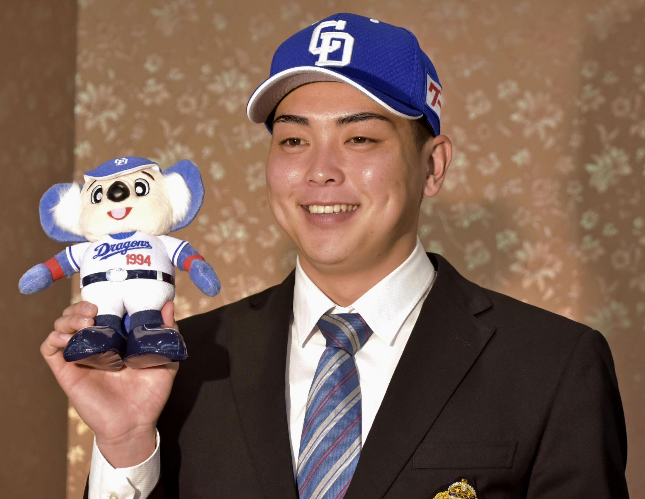 中日1位の中西「息長い選手に」 150キロ超え右腕、入団合意（共同通信） - Yahoo!ニュース