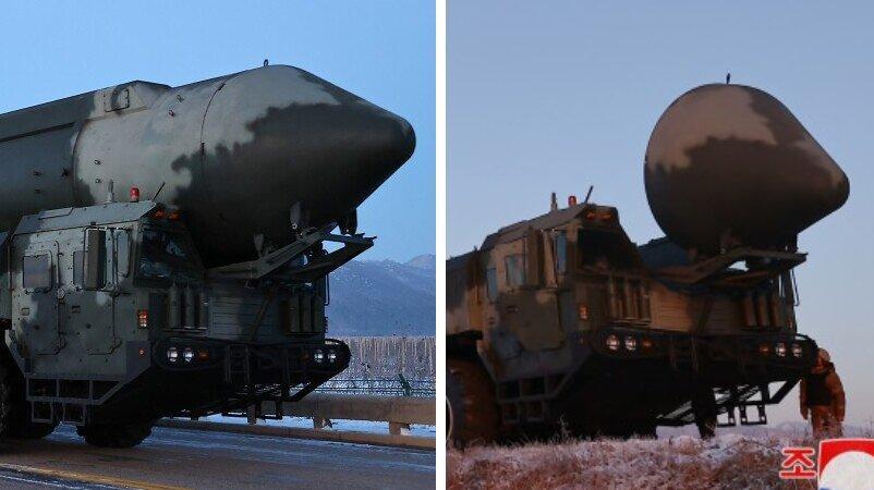 北朝鮮の「火星19」らしきICBMの形状が変化、ミサイル先端が丸くなりキャニスターの蓋も丸くなる（JSF） - エキスパート - Yahoo!ニュース