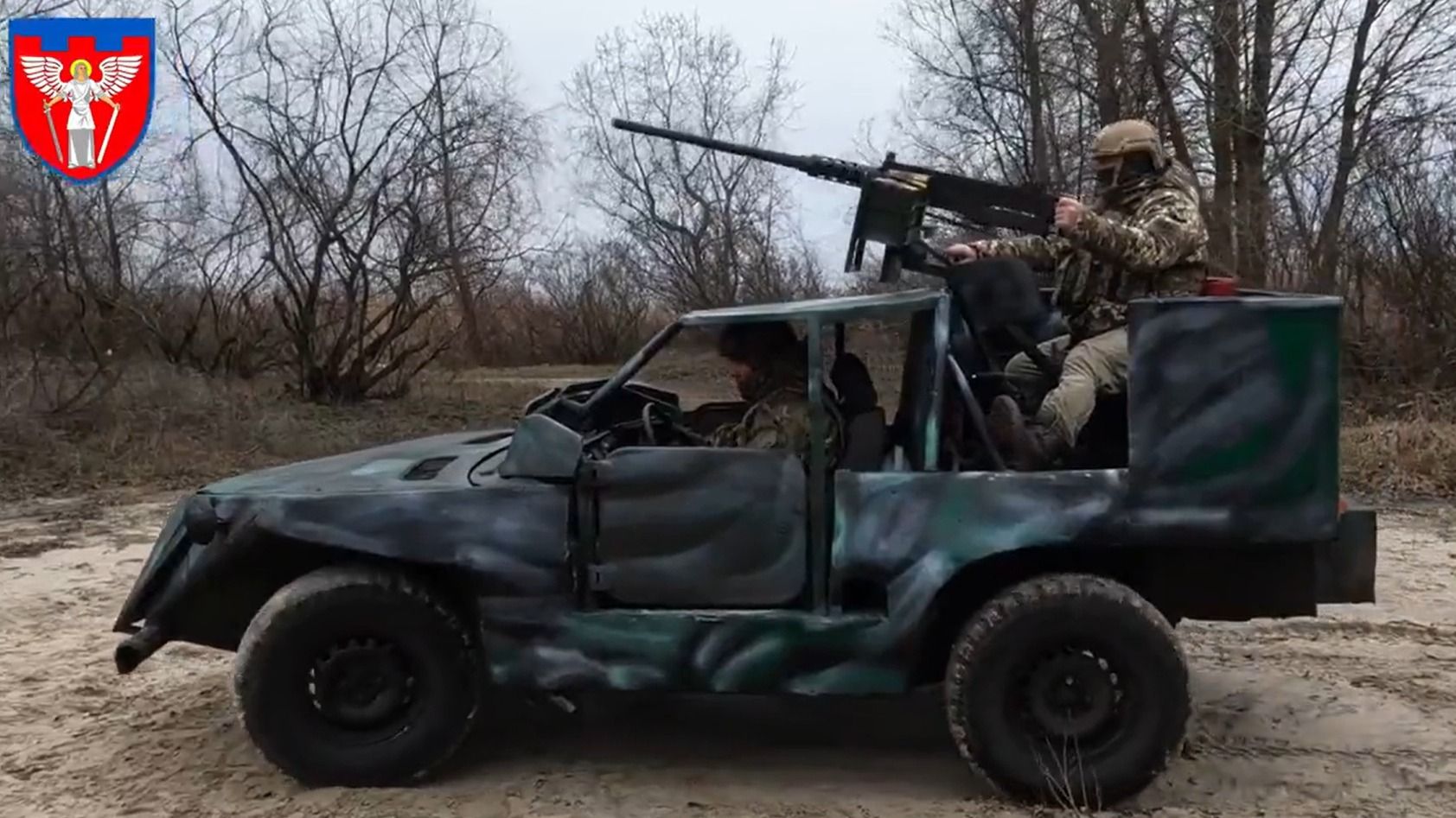 ウクライナ領土防衛隊「アンチ・シャハド・戦闘バギー」に搭載した重機関銃でイラン製軍事ドローンを破壊(佐藤仁) エキスパート Yahoo